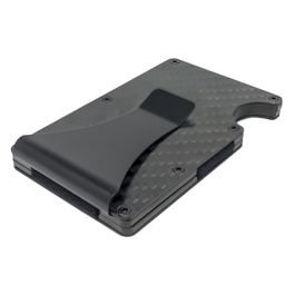 Credit Card Holder with Security RFID Blocker Carbon Fibre and Alumini