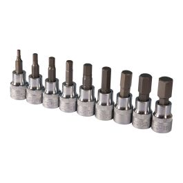 Sidchrome 9Pc 3/8" Drive Inhex Socket Set Metric SCMT13280