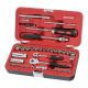 Sidchrome 60Pc 1/4'' Drive Combination Socket Set Metric/AF SCMT10355